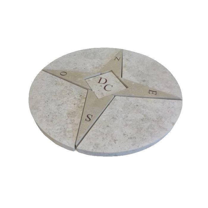 Rosace en pierre décorative - Gravures｜Personnalisation possible