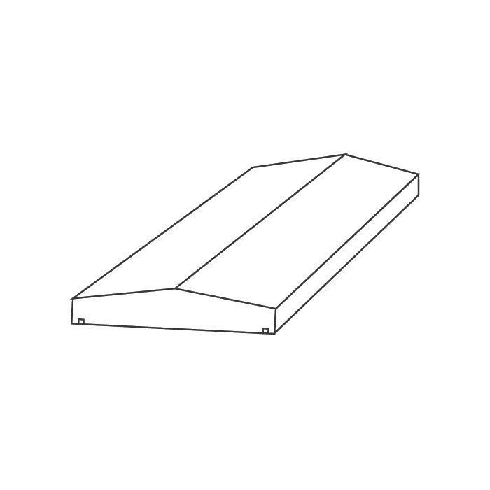 One or two-slope wall coping | Natural limestones from Burgundy