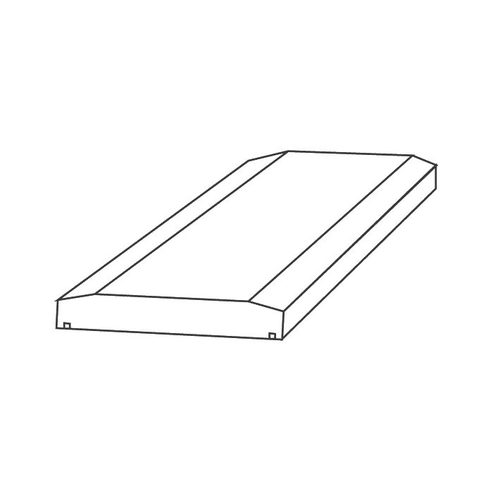 Wall caps for plate - Random lengths | Natural limestone from Burgundy