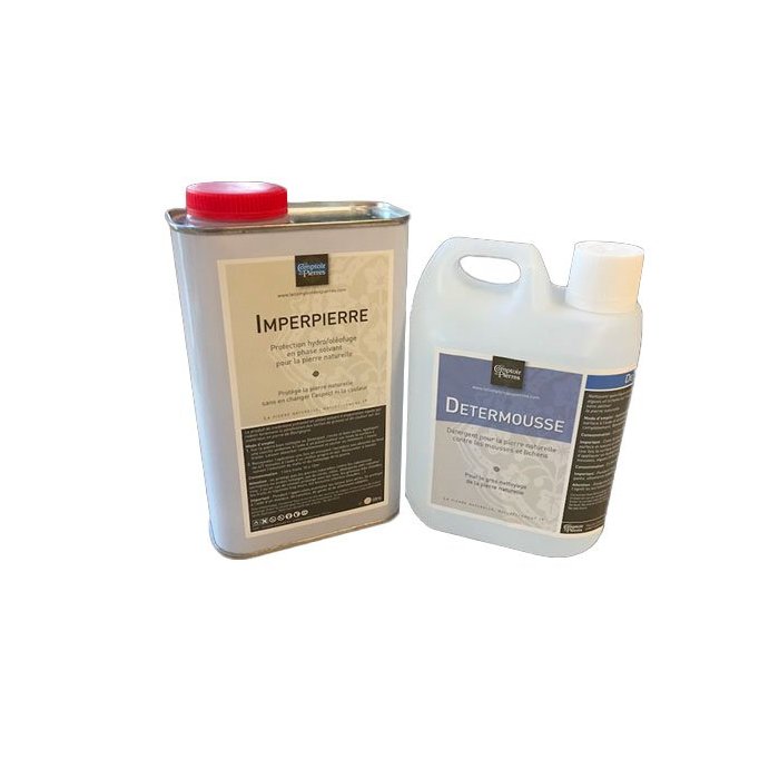 Funeral Maintenance Kit - Natural Burgundy Limestones
